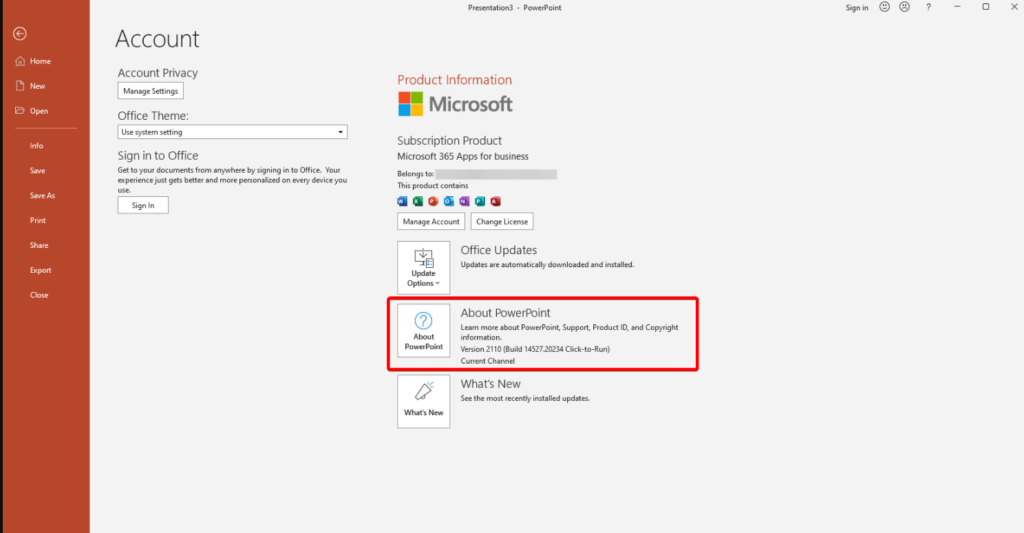 How to check the Microsoft PowerPoint version? – How To Check Version