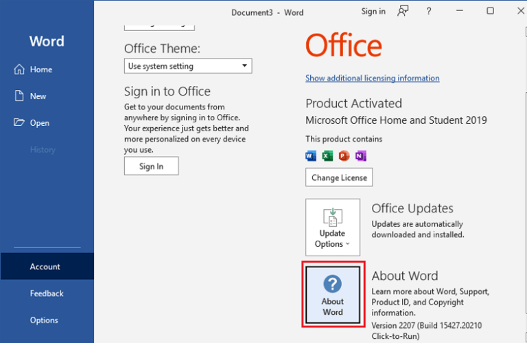 How to check the Microsoft Word version? – How To Check Version